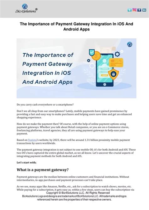 PPT The Importance Of Payment Gateway Integration In IOS And Android