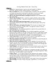 Sociology Midterm Study Guide Answer Key Docx Sociology Midterm Study Guide Answer Key