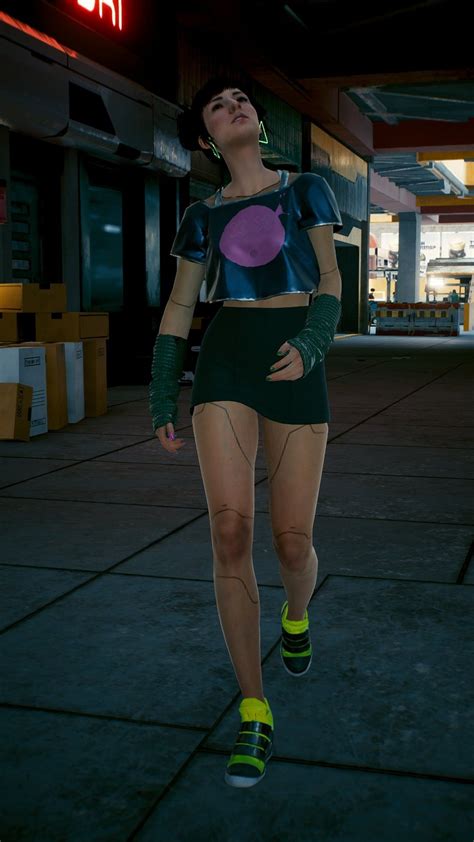 Npc Cool Girl I Found Walking Around Night City Rnightcityfashion