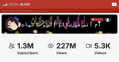ام أنس في عالم الروحانياتs Youtube Statistics Social Blade