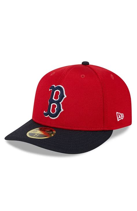 New Era Mens New Era Red Boston Red Sox 2024 Batting Practice Low
