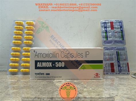 Amoxicillin Capsule 500 Mg Almox Amoxicillin Capsule 500mg View Uses