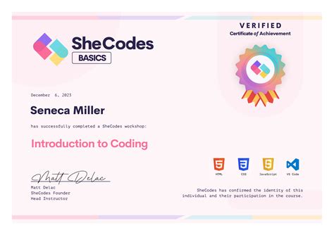 Seneca Miller Shecodes Profile Shecodes