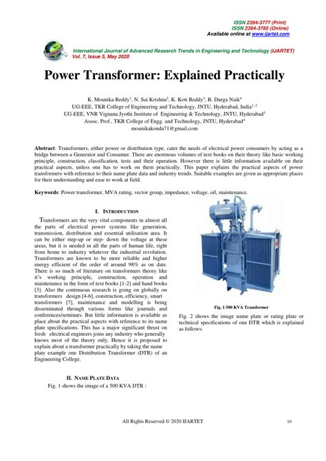 pdf power transformers explained practically