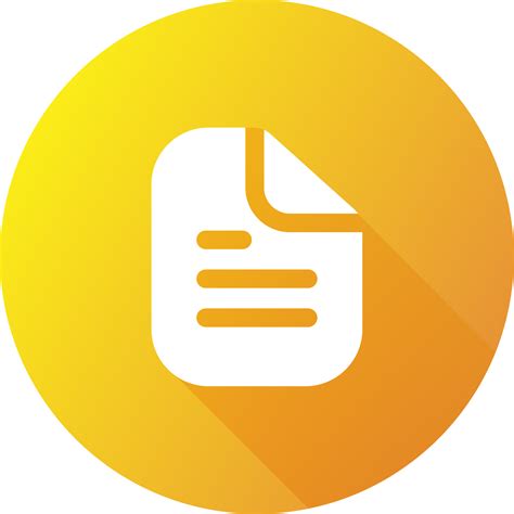 Document Icon In Flat Design Style Folded Written Paper Signs Illustration 21494568 Png