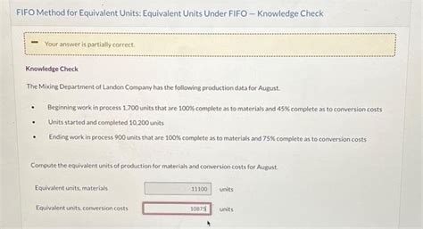 Answered Fifo Method For Equivalent Units … Bartleby