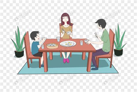 一家人吃饭元素素材下载 正版素材401265380 摄图网