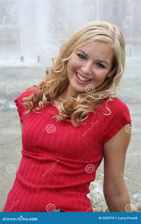 Blonde Stock Photo Image Of Cute Attractive Model Lady
