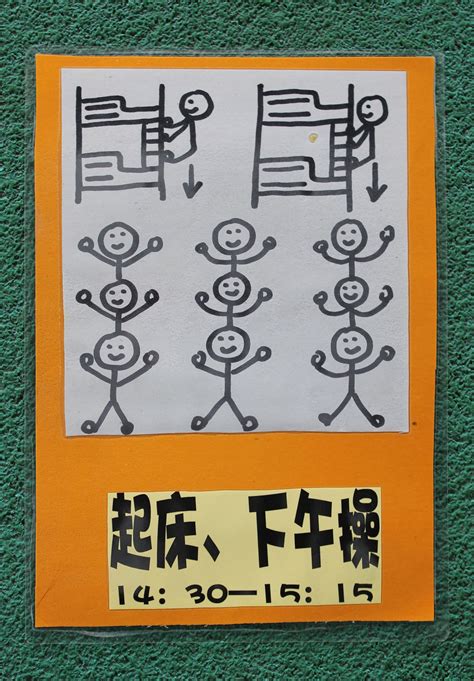 幼儿园一日流程简笔画照片