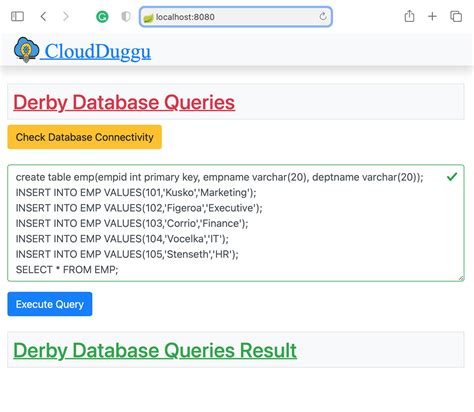 Apache Derby Project Cloudduggu