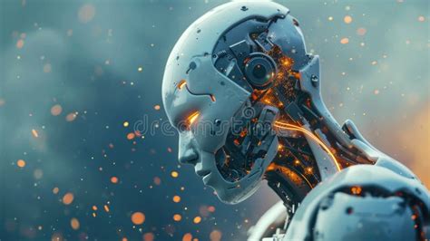 Revolutionary Machine Learning In The Digital Age Stock Illustration