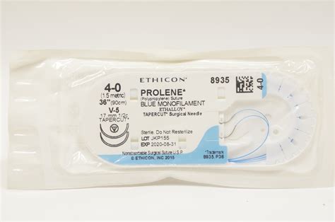 Ethicon 8935 4 0 Prolene V 5 17mm 1 2c Tapercut 36inch Imedsales
