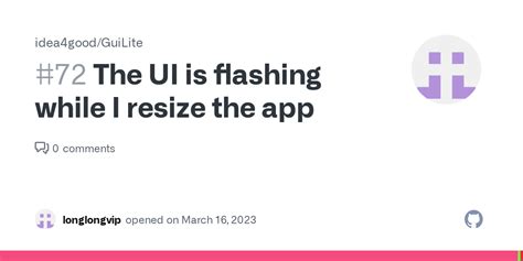 The Ui Is Flashing While I Resize The App · Issue 72 · Idea4good