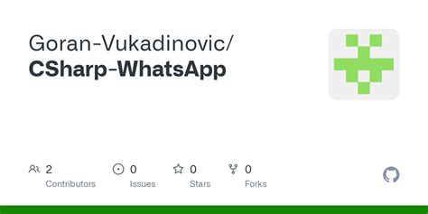 GitHub Goran Vukadinovic CSharp WhatsApp