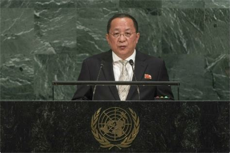 유엔 총회 참석 리용호 북한 외무상 28일 평양 귀국 노컷뉴스