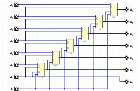 is this the correct way to create a circuit that convert a 7 bit number
