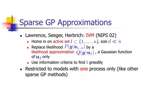 Ppt Sparse Gaussian Process Classification With Multiple Classes Powerpoint Presentation Id