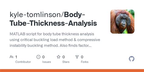 Github Kyle Tomlinsonbody Tube Thickness Analysis Matlab Script For