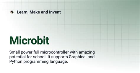 Microbit Learn Make And Invent