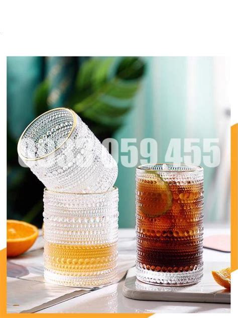 Ly Thủy Tinh Pha Lê Uống Rượu Mạnh Cốc Uống Bia Cốc Ly Uống Sinh Tố