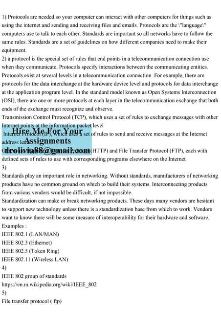 1 protocols are needed so your computer can interact with other com pdf
