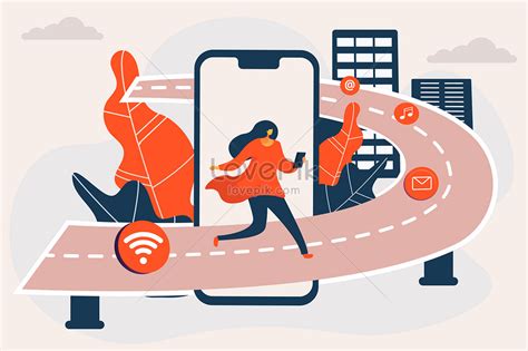 Iot 인터넷 스마트 기술 벡터 일러스트 레이션 일러스트 무료 다운로드 Lovepik