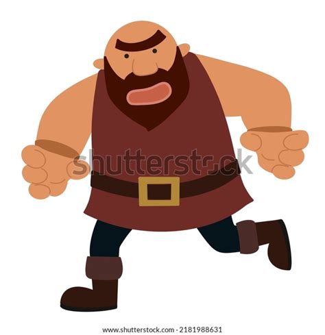 Angry Giant Chasing Something Stock Illustration 2181988631 Shutterstock