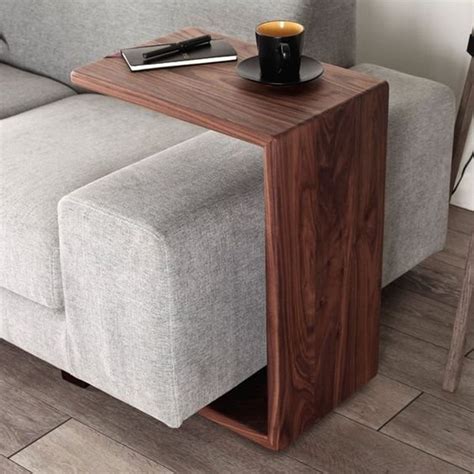 C Shaped Coffee Table Solid Wood Coffee Table For Living Room Or Bedroom Etsy Australia