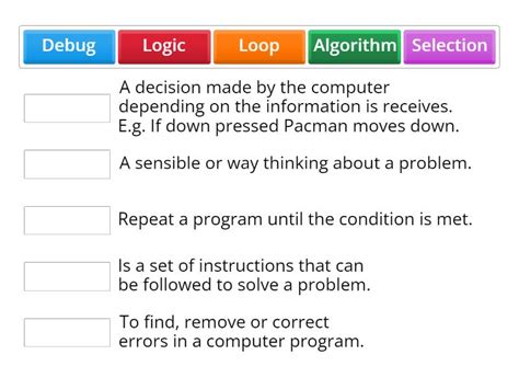 Programming Terms 1 Match Up