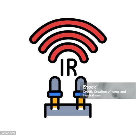 적외선 센서 컬러 라인 아이콘은 디지털 및 인쇄 프로젝트를 위한 것입니다 0명에 대한 스톡 벡터 아트 및 기타 이미지 0명 벡터 선 아이콘 Istock