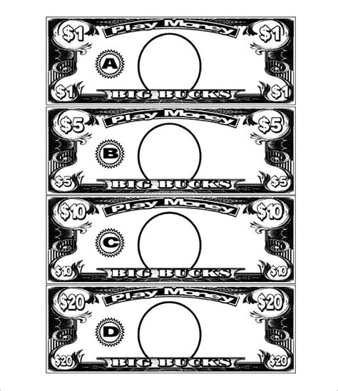 Free Printable Fake Money Template For Teachers