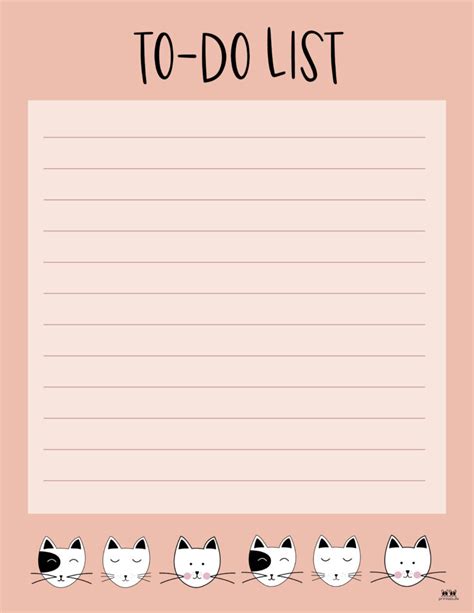Cute Printable To Do List