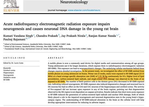 “acute Rf Em Radiation Exposure Smombie Gate 5g Emf