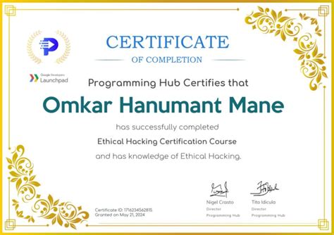 Completed Ethical Hacking Course On Programming Hub Omkar Mane Posted On The Topic Linkedin