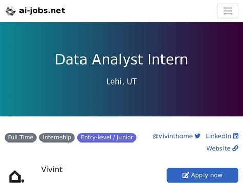Hiring Data Analyst Intern In Lehi Ut Raimljobs