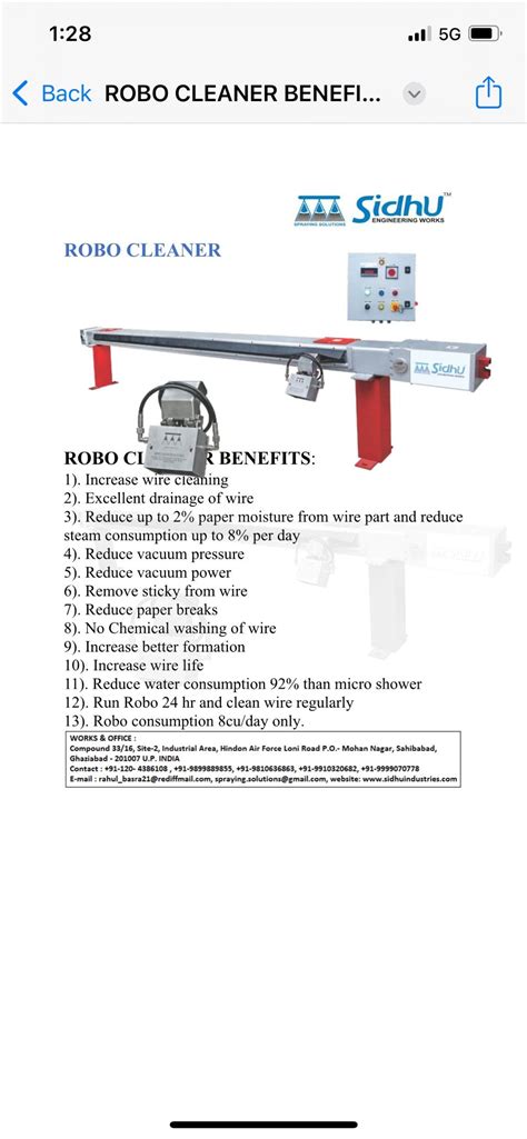 Sidhu Engineering Works Rahul Basra Director On Linkedin Robo Cleaner