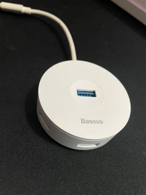 Baseus Splitter Adapter With Power Supply Computers Tech Parts Accessories Cables