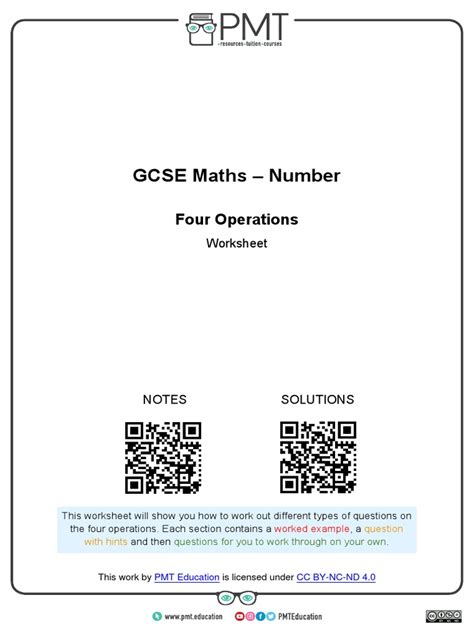 A Four Operations Pdf Multiplication Arithmetic A Four Operations Pdf Multiplication Arithmetic