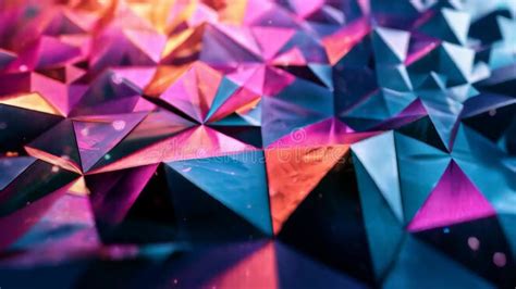 Exploring Vibrant Abstract Patterns Of Multidimensional Shapes With
