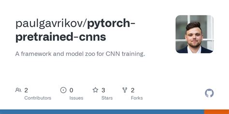 Github Paulgavrikovpytorch Pretrained Cnns A Framework And Model