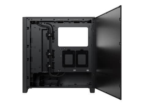 corsair icue 4000d rgb airflow mid tower case black 3x af120 rgb elite fans icue lighting