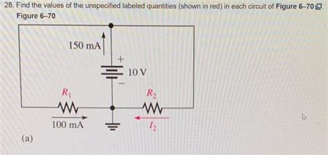 Solved Find The Values Of The Unspecified Labeled Chegg