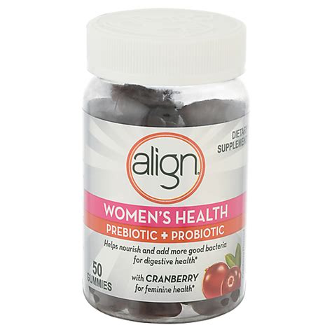 Align Gummies Womens Health Prebiotic Probiotic 50 Ea Bliss