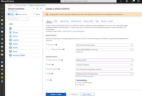 Create Vm Sql Masters Consulting