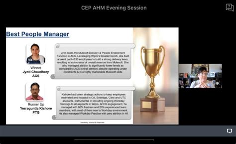 Jyoti Chaudhary On Linkedin Truly Honoured To Receive The “best People Manager” Award At Cep