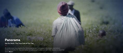 Panorama Sex For Work The True Cost Of Our Tea Left Horizons