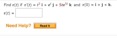 Solved Find R T If R T T3i Etj 5te5tk And R 0 I J K Chegg Com