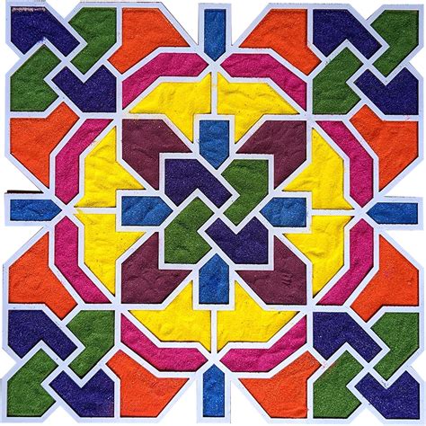 Buy Stepstodo Reusable Portable Rangoli Template Mat Readymade Rangoli Stencil Craft Wooden