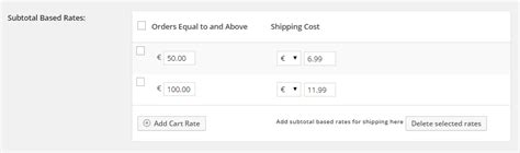 Woocommerce Cart Based Shipping Version 30