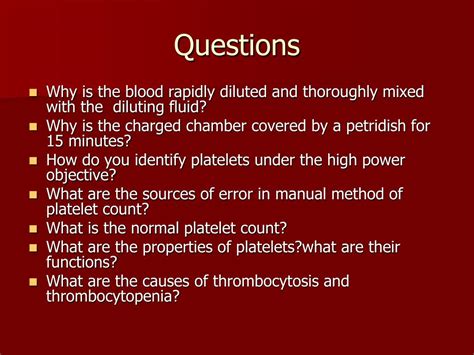 Ppt Platelet Count Powerpoint Presentation Free Download Id 4967961